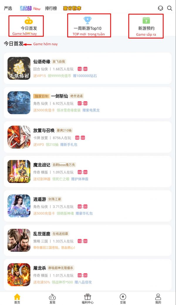 MILU APP- Kho game - TM Game 99